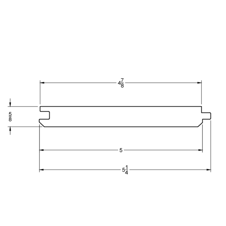 1X6 Standard Cedar T&G (V-Joint) - The WoodSource