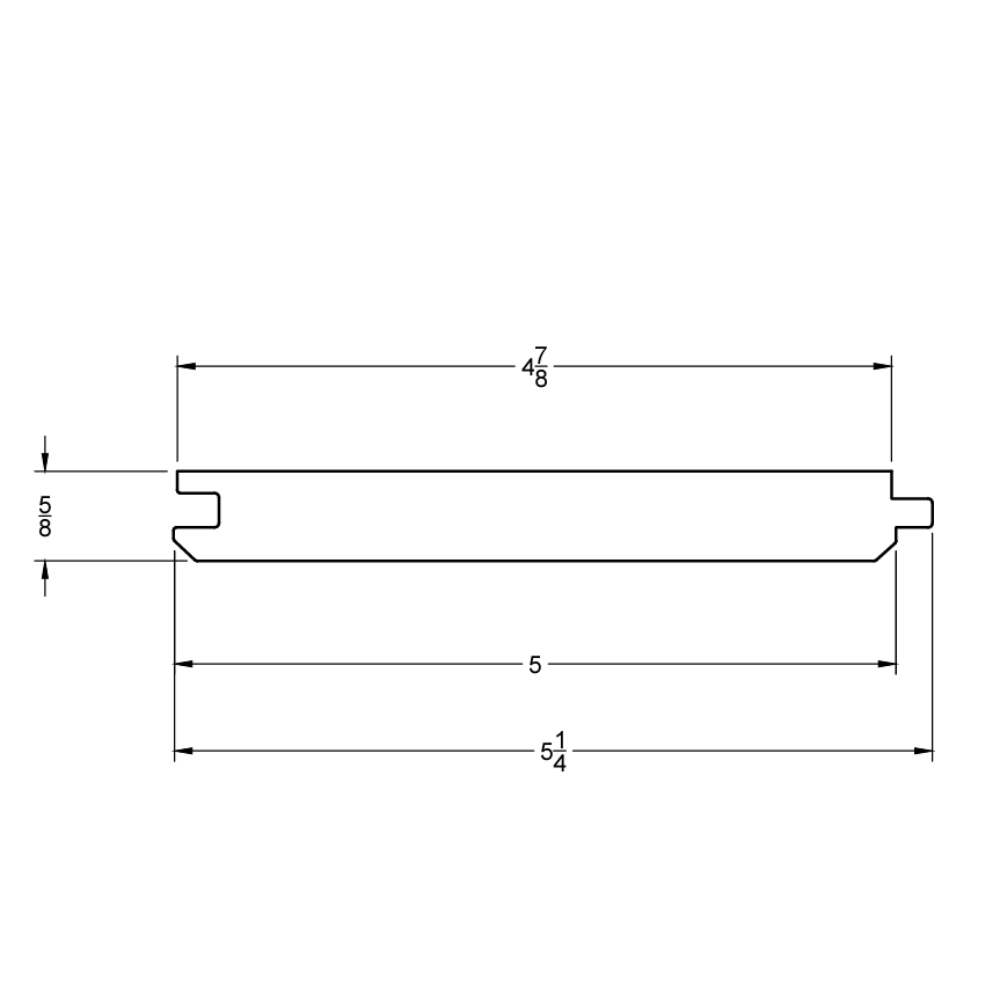 1X6 Standard Cedar T&G (V-Joint) - The WoodSource