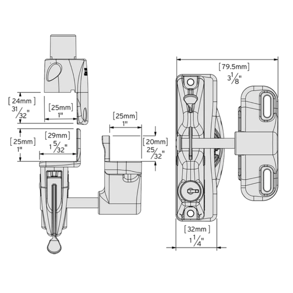 LokkLatch - Key-Lockable Gate Latch - The WoodSource